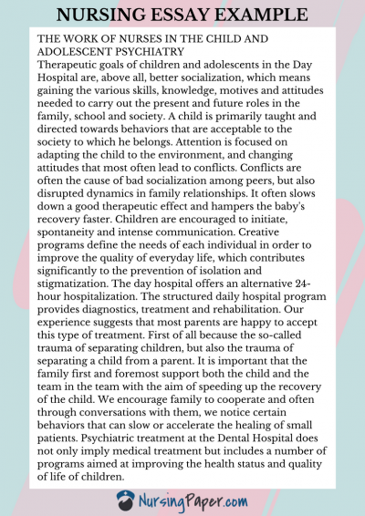 Best Nursing Papers Examples Made by Our Writing Experts | Nursing Paper